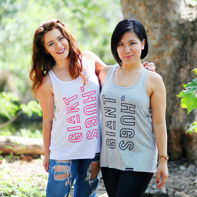 GIANT HUGS - GREY TANK TOP (LADIES) – Giant Hugs